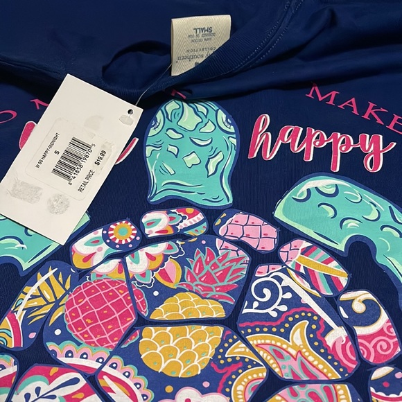 Simply Southern | Tops | Nwt Simply Southern Womens Happy Midnight Blue ...